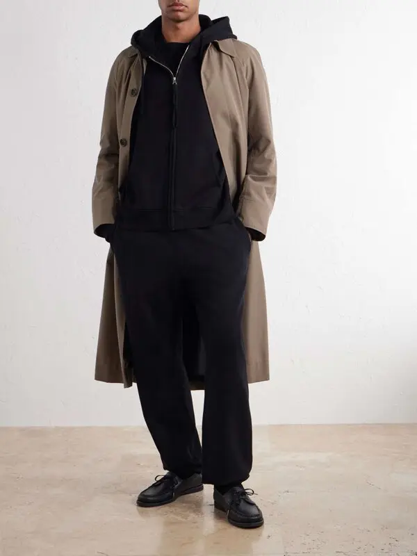 NILI LOTAN Brian Cotton-jersey Zip-up Hoodie