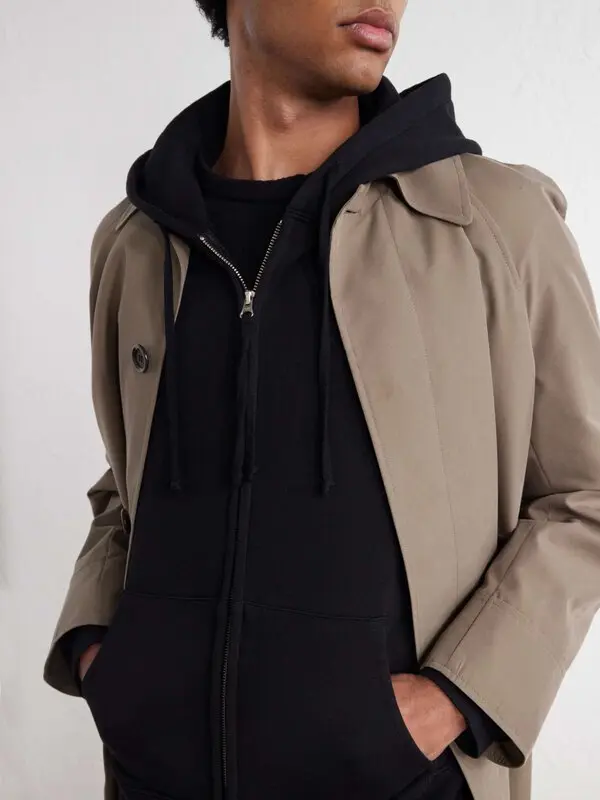 NILI LOTAN Brian Cotton-jersey Zip-up Hoodie