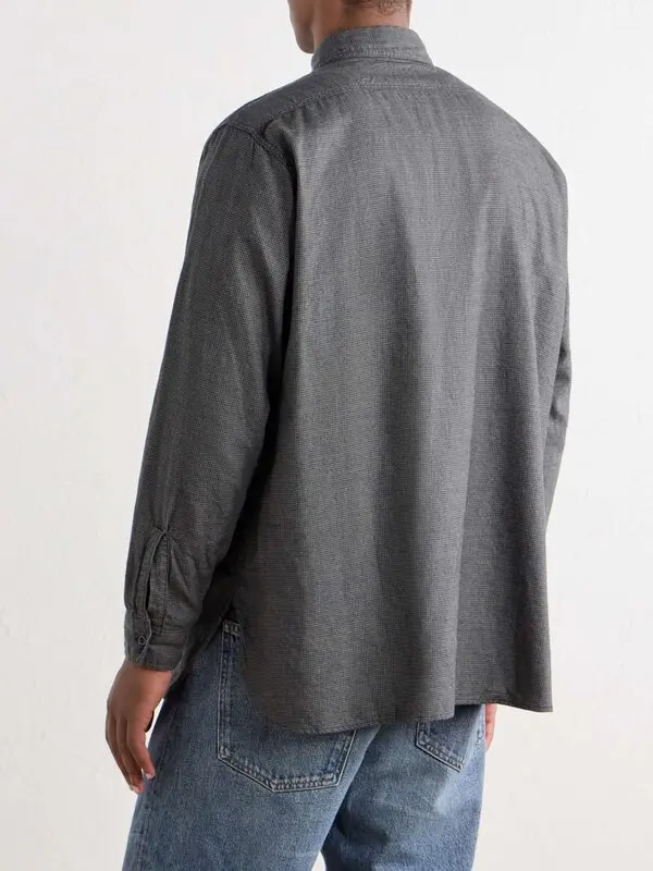 ORSLOW Checked Cotton And Tencel™ Lyocell-blend Flannel Shirt