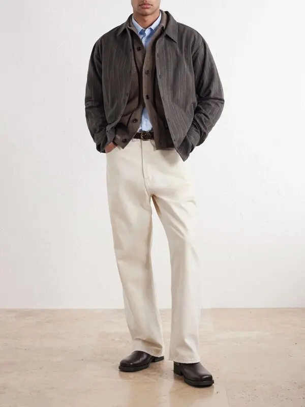 Nn07 Reed 50091 Striped Cotton-blend Overshirt