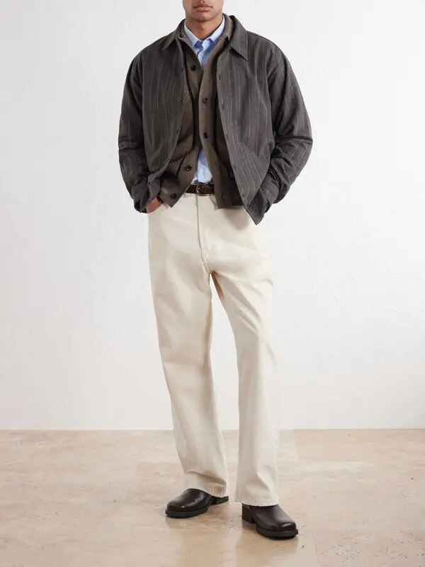 Nn07 Reed 50091 Striped Cotton-blend Overshirt