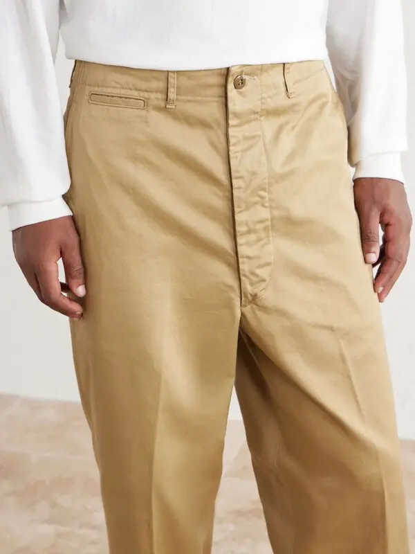 ORSLOW Straight-leg Cotton-twill Trousers
