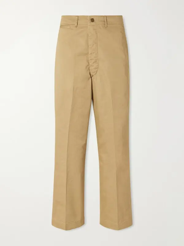 ORSLOW Straight-leg Cotton-twill Trousers