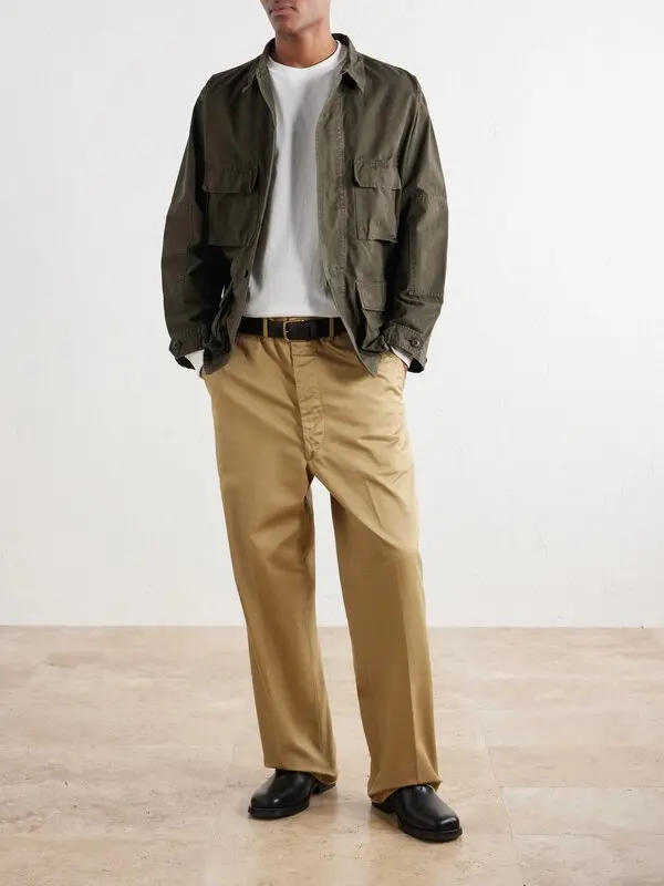 ORSLOW Straight-leg Cotton-twill Trousers