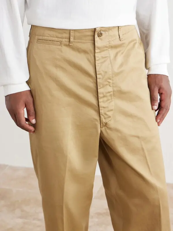 ORSLOW Straight-leg Cotton-twill Trousers