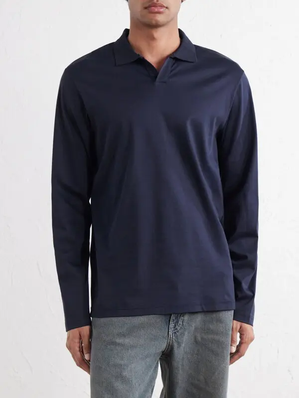 Nn07 Paul 3525 Organic Cotton-jersey Polo Shirt - Blue