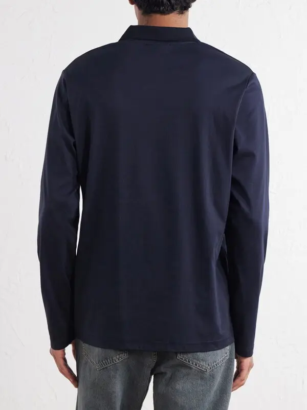 Nn07 Paul 3525 Organic Cotton-jersey Polo Shirt - Blue