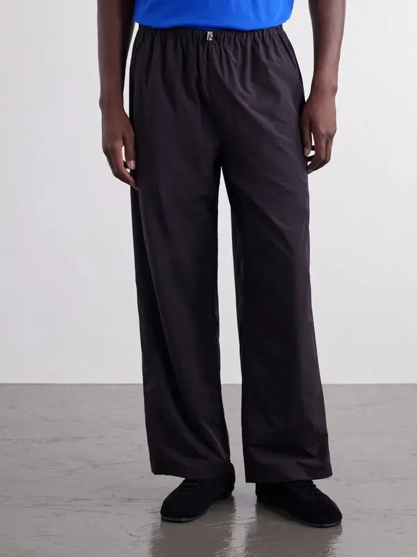 Literary Sport Nelson Straight-leg Shell Drawstring Trousers