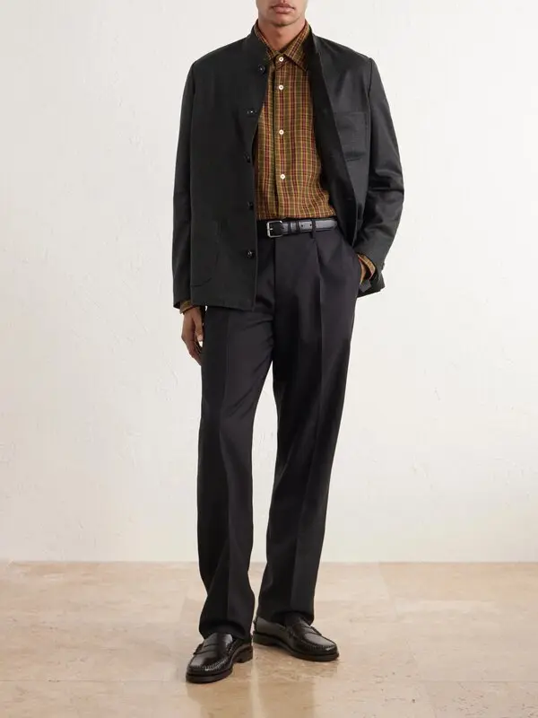 Massimo Alba Boxy Checked Cotton Shirt