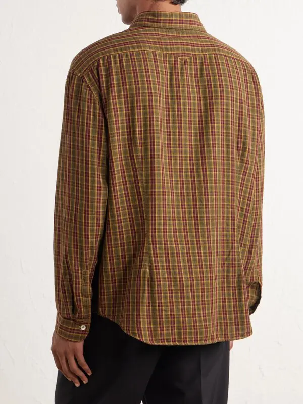 Massimo Alba Boxy Checked Cotton Shirt