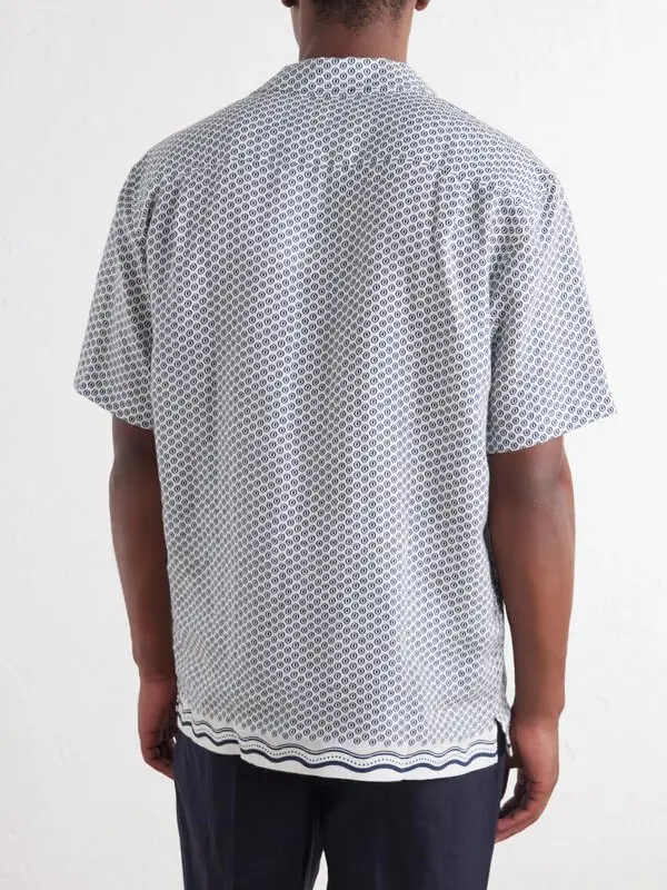 Orlebar Brown Maitan Printed Linen Shirt