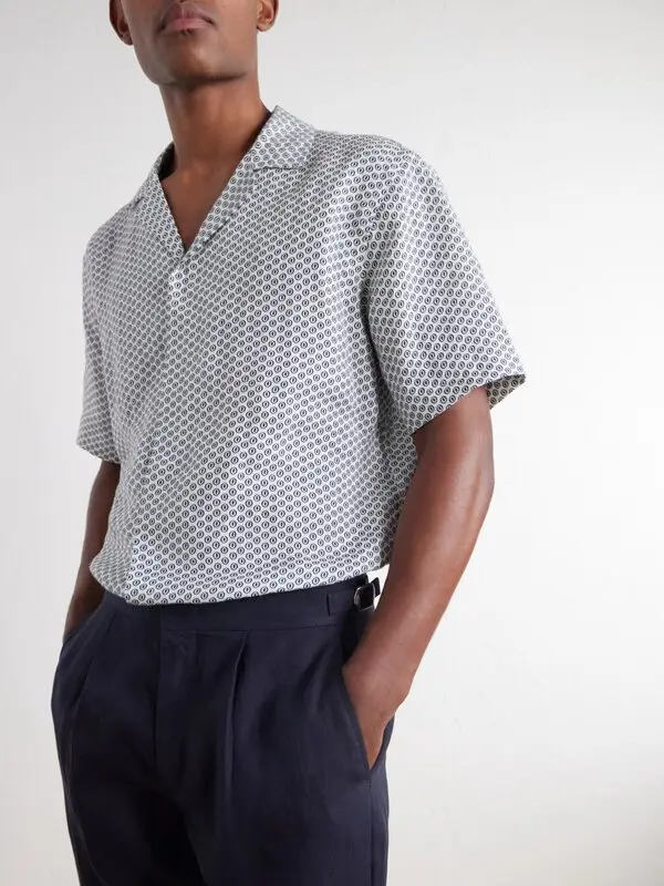 Orlebar Brown Maitan Printed Linen Shirt