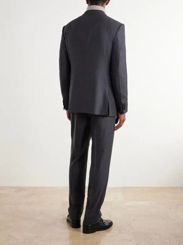 Dunhill Double-breasted Wool And Cashmere-blend Suit Jacket