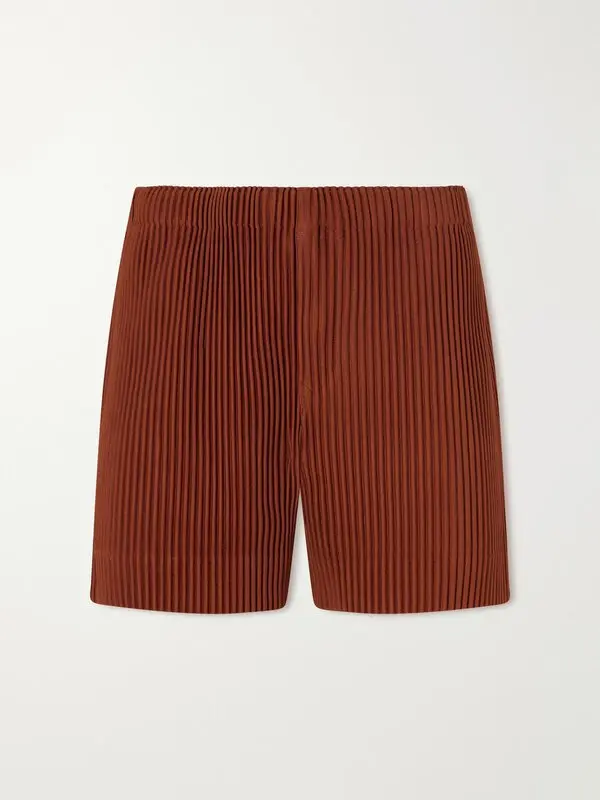 Issey Miyake Straight-leg Pleated Shorts