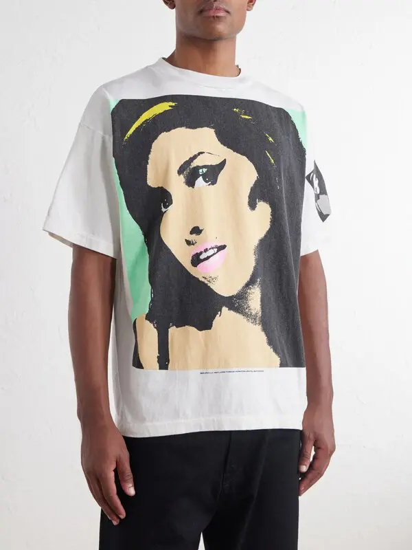 SAINT MXXXXXX Amy Printed Cotton-jersey T-shirt
