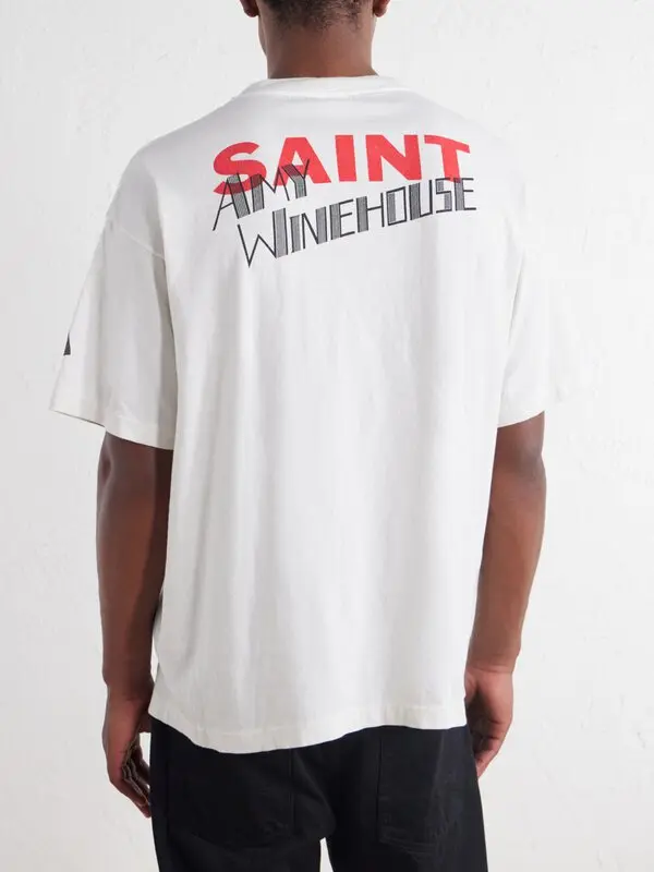 SAINT MXXXXXX Amy Printed Cotton-jersey T-shirt