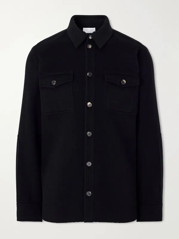 Gabriela Hearst Lucas Cashmere Overshirt - Black