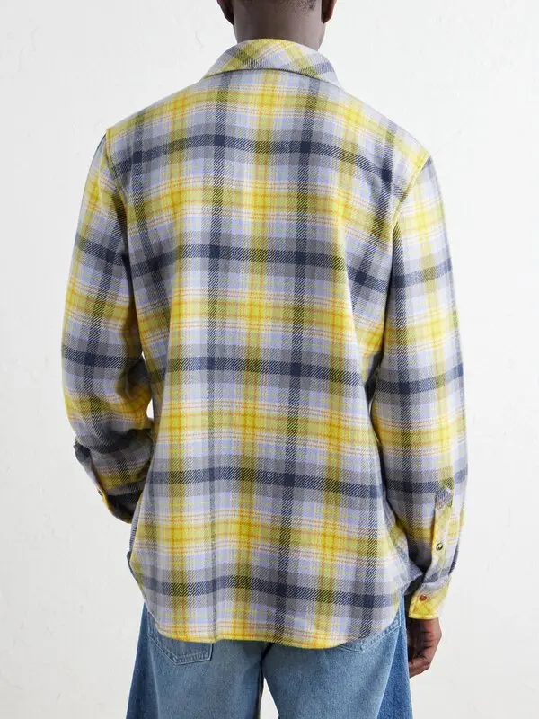 GOD'S TRUE CASHMERE Checked Cashmere Shirt