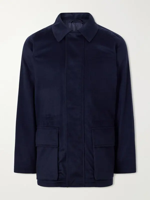SAMAN AMEL Brushed Cashmere Coat