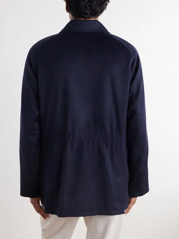 SAMAN AMEL Brushed Cashmere Coat
