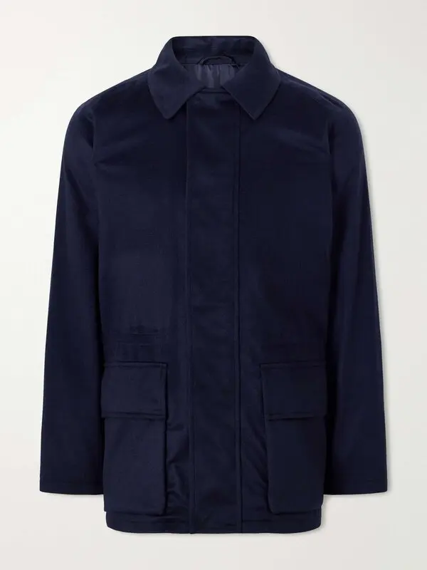 SAMAN AMEL Brushed Cashmere Coat