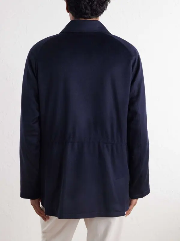 SAMAN AMEL Brushed Cashmere Coat