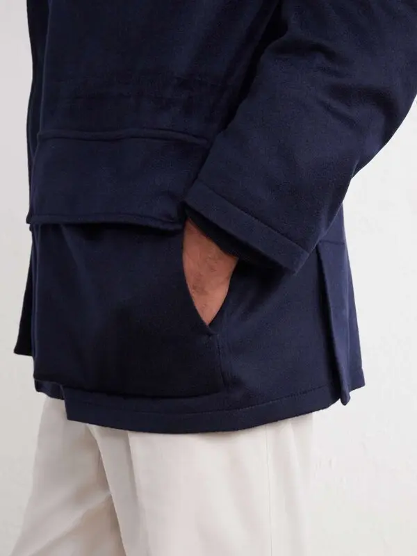 SAMAN AMEL Brushed Cashmere Coat