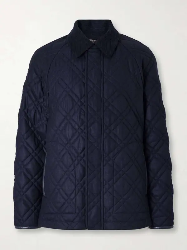Gabriela Hearst Clarence Wool And Cashmere-blend Jacket - Navy