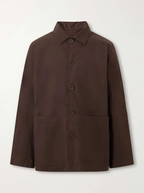 CASEY CASEY Hugo Waxed Cotton Jacket - Brown