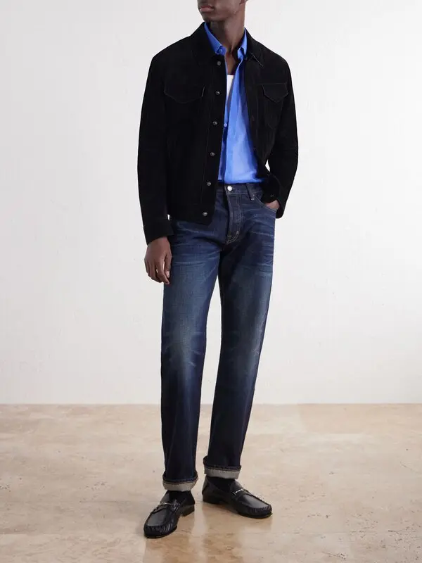 TOM FORD Micro-striped Silk-organza Shirt