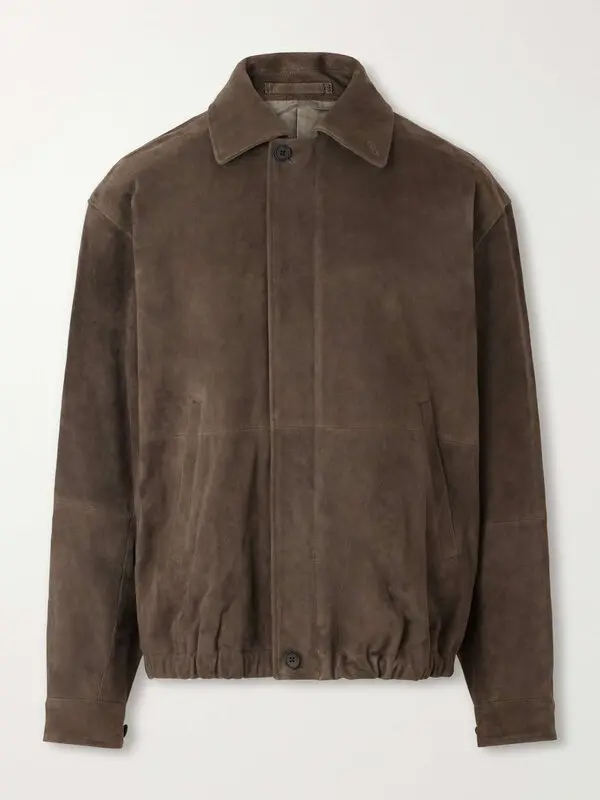 SSSTEIN Panelled Suede Blouson Jacket