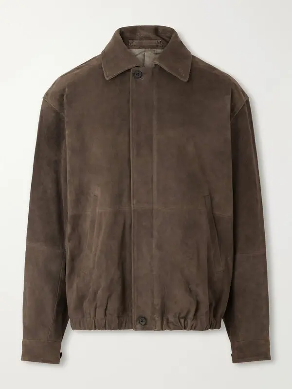 SSSTEIN Panelled Suede Blouson Jacket