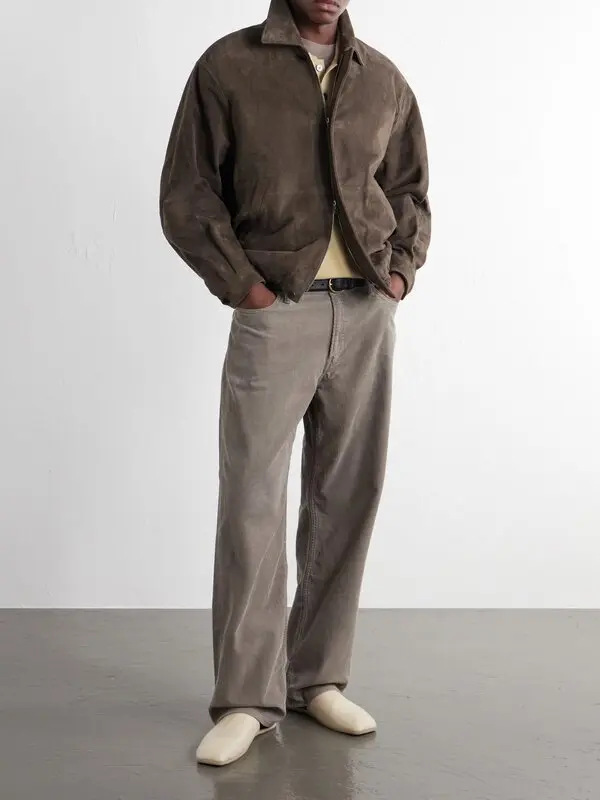 SSSTEIN Panelled Suede Blouson Jacket