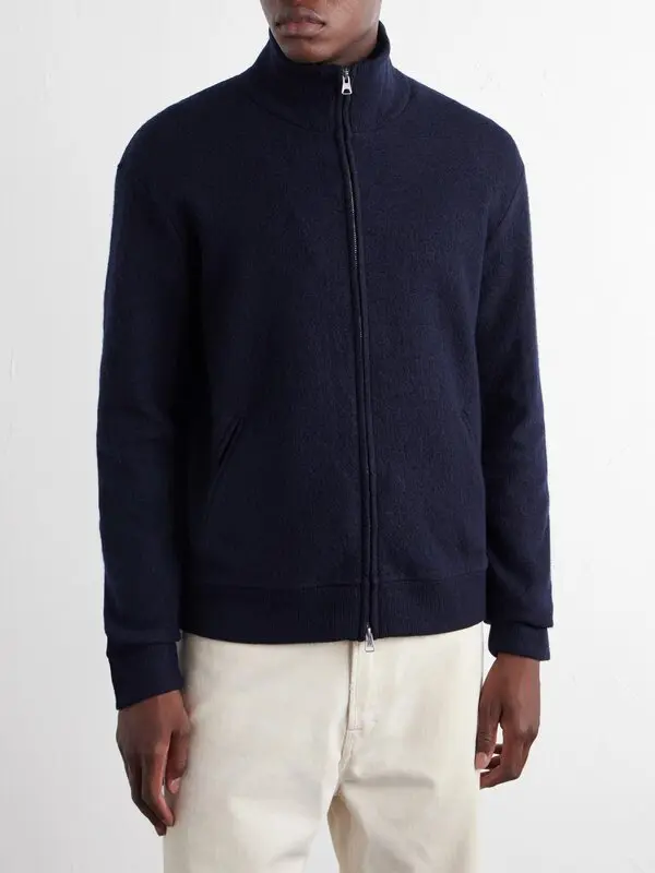 Nn07 6398 Merino Wool-felt Jacket - Blue