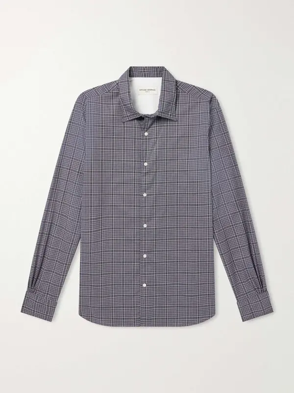 Officine Générale Giacomo Checked Cotton Shirt