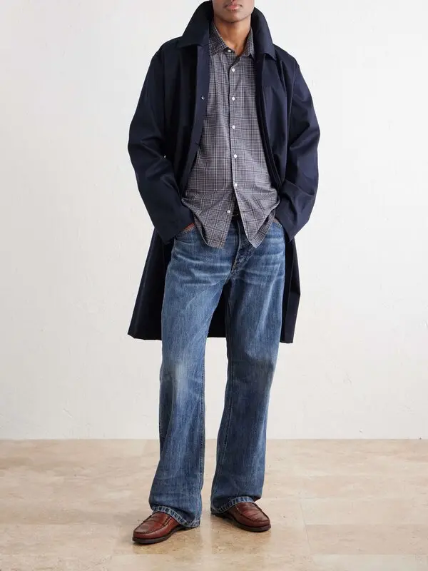 Officine Générale Giacomo Checked Cotton Shirt