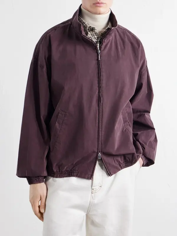 AGOLDE Marshall Cotton-poplin Jacket - Purple