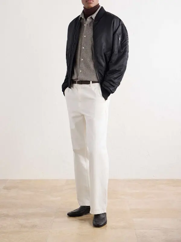 Officine Générale Giacomo Houndstooth Cotton-flannel Shirt