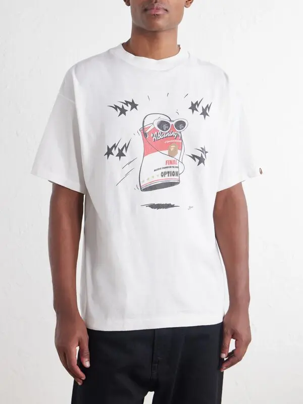 SAINT MXXXXXX Bape® Printed Cotton-jersey T-shirt