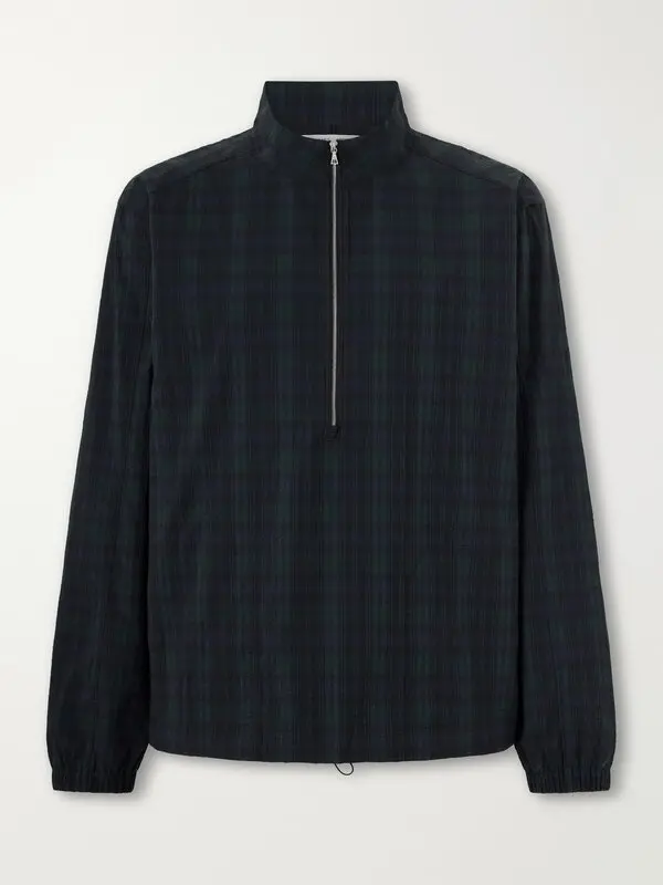 Literary Sport Anton Checked Seersucker Jacket