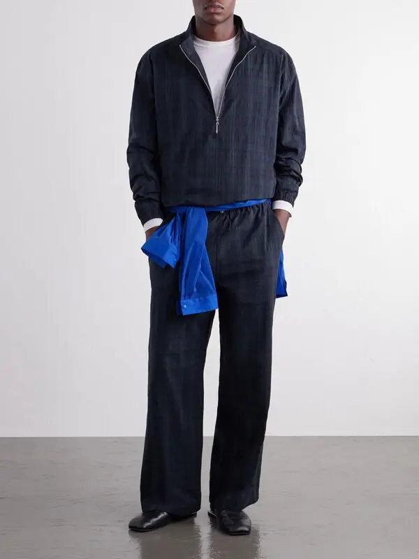 Literary Sport Anton Checked Seersucker Jacket