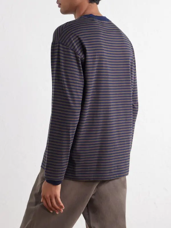 Nn07 Lionel 30040 Striped Organic Cotton-jersey T-shirt