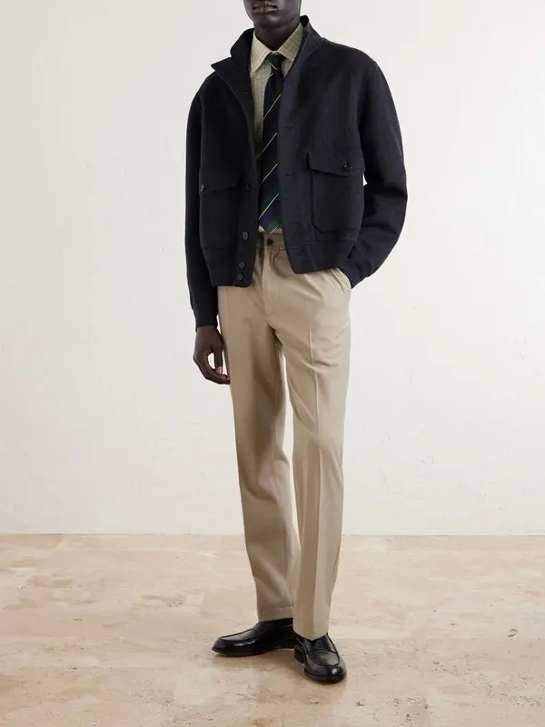 Dunhill Cashmere And Wool-blend Bomber Jacket