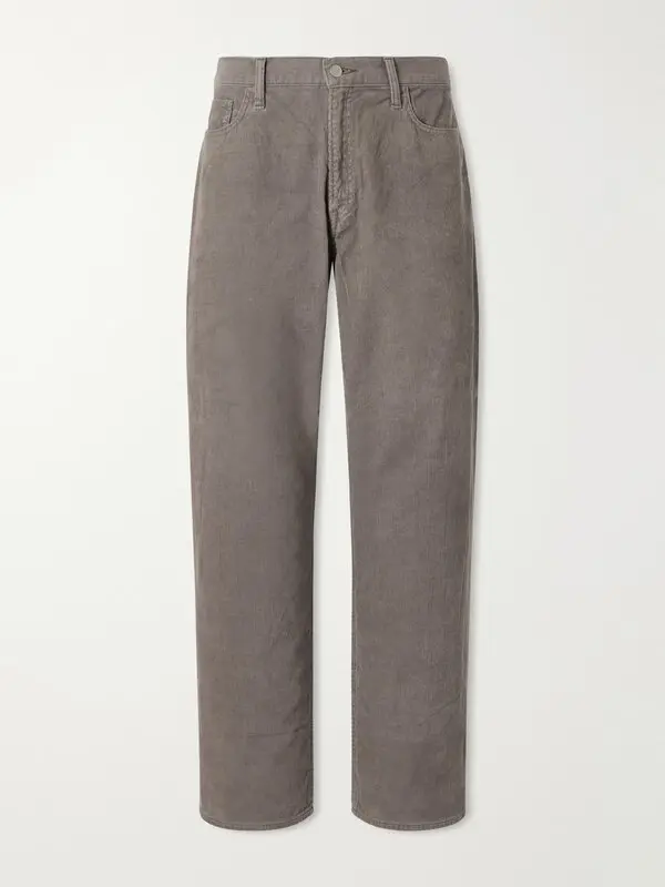 SSSTEIN Straight-leg Cotton-corduroy Trousers