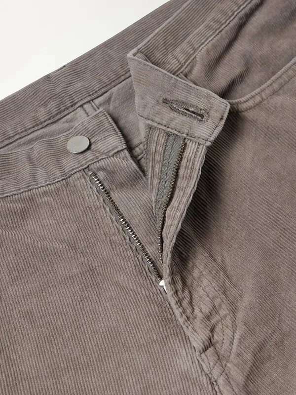 SSSTEIN Straight-leg Cotton-corduroy Trousers