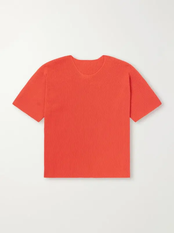 Issey Miyake Pleated Knitted T-shirt