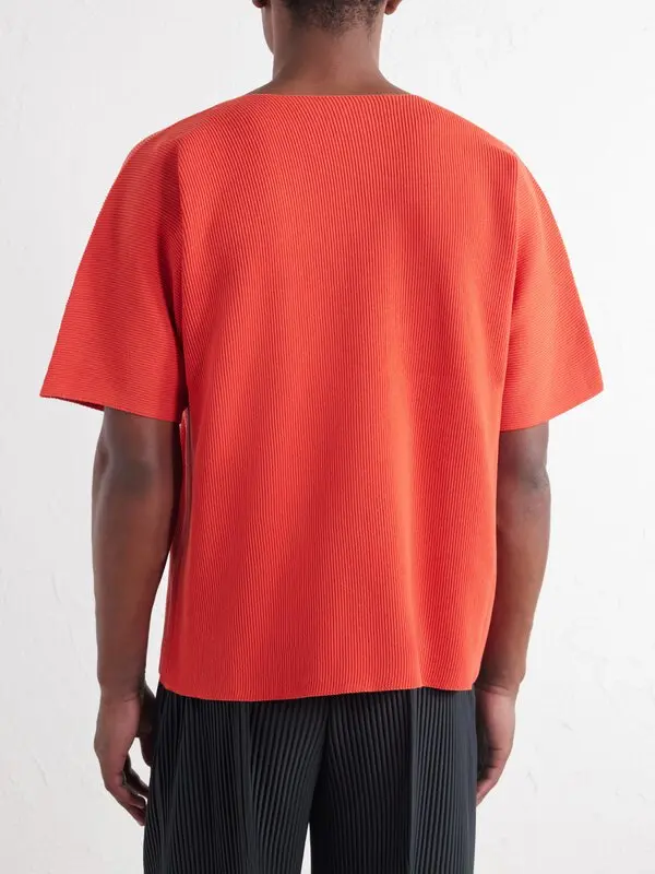 Issey Miyake Pleated Knitted T-shirt
