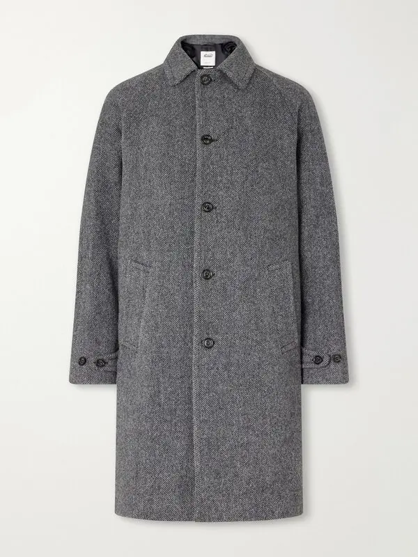 VALSTAR Vittorio Virgin Wool Twill Coat - Gray