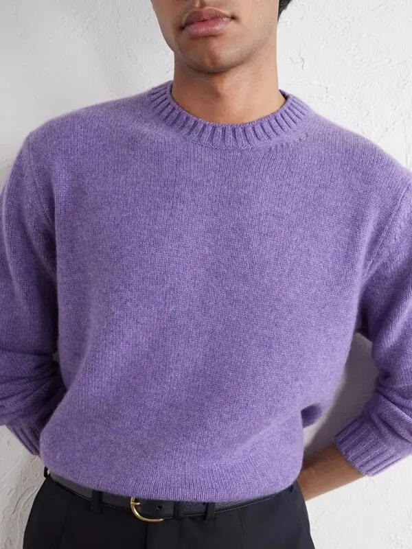 SAMAN AMEL Cashmere Sweater - Purple