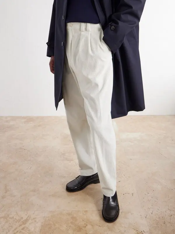 Canali Straight-leg Cotton-corduroy Trousers